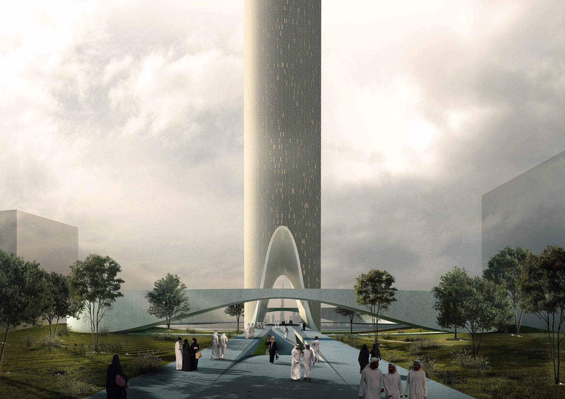 Vertical Mosque in Dubai - Civic & Cultural | ZNera Space