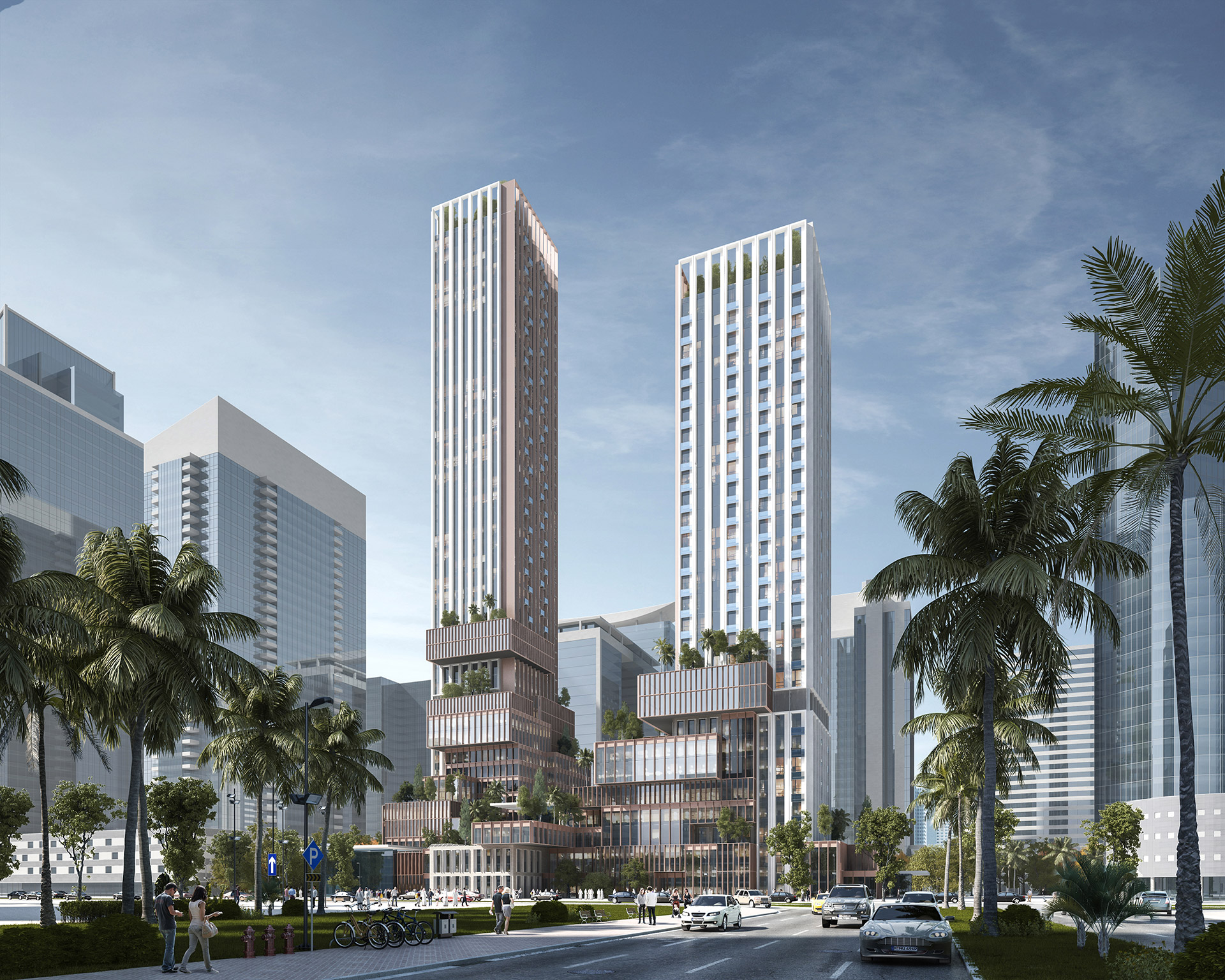 Business Bay Twin Towers in Dubai - Mixed Use | ZNera Space